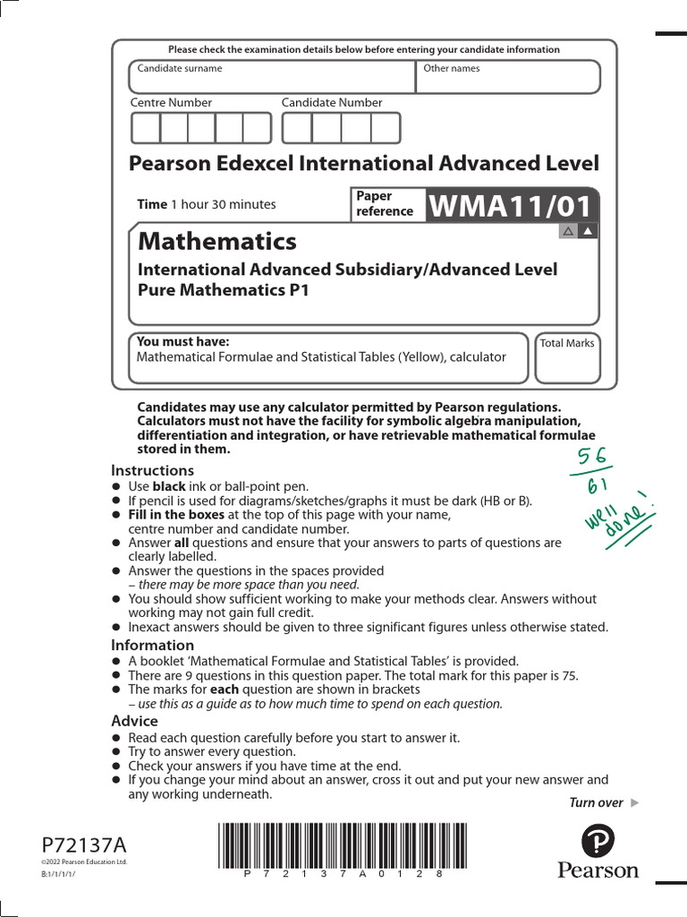 October 2022 QP | PDF | Mathematics | Mathematical Objects