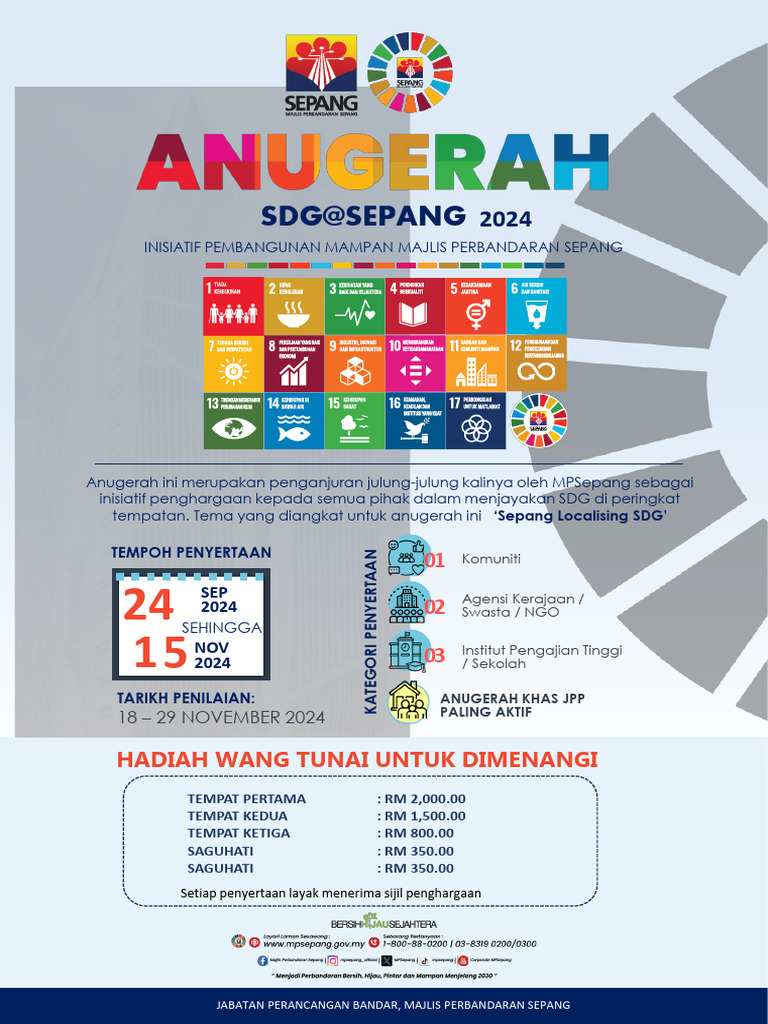 Flyer - Anugerah Sdg@sepang2024 | PDF