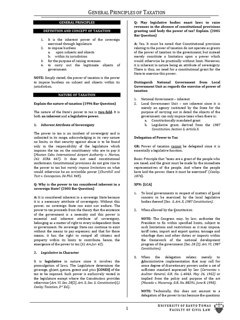 Taxation 1 30 | PDF | Taxes | Ex Post Facto Law