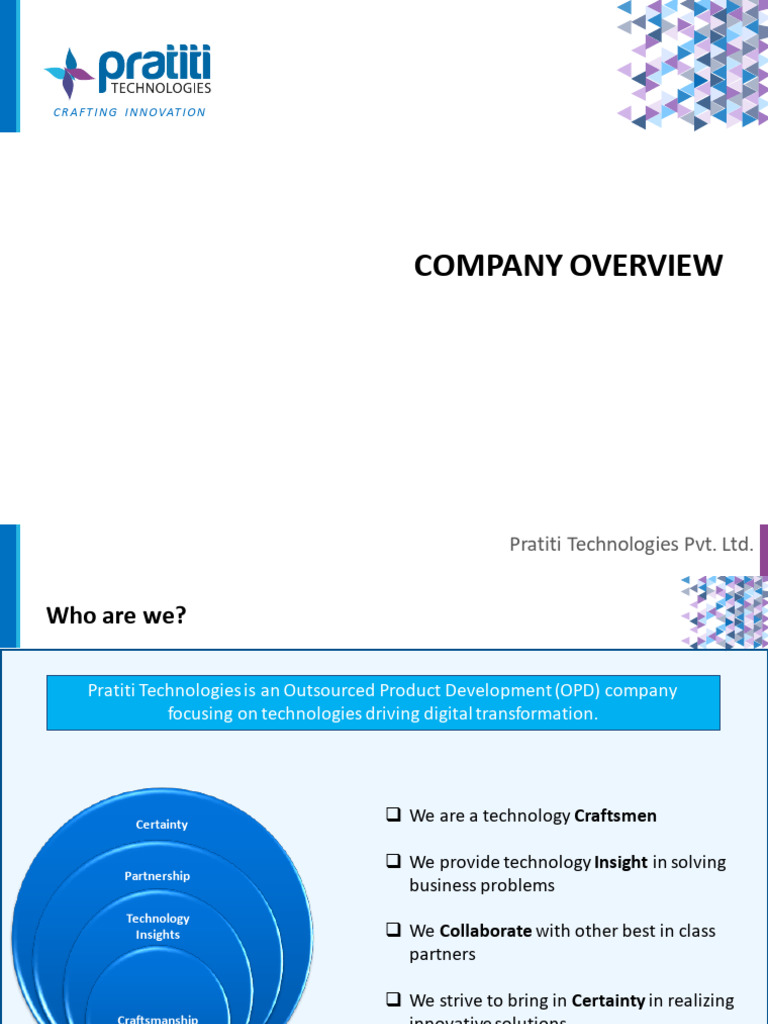 Pratiti Technologies Company Overview | PDF | Cloud Computing ...
