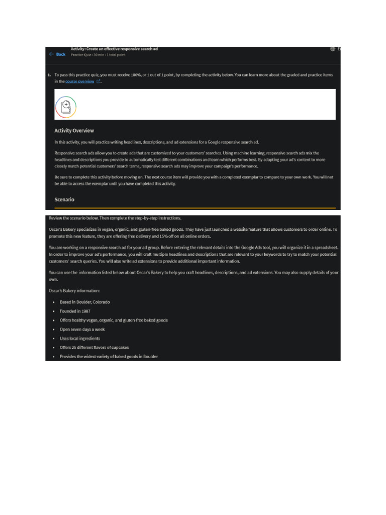 w4-s12b. Activity Create An Effective Responsive Search Ad | PDF