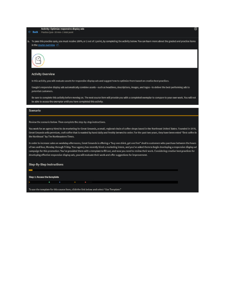 w4-s18. Activity - Optimize Responsive Display Ads | PDF