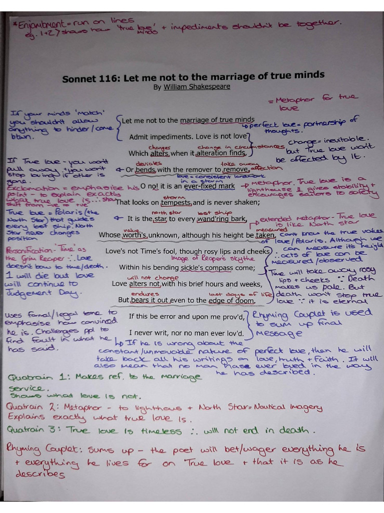 Let Me Not - Annotated Poem | PDF