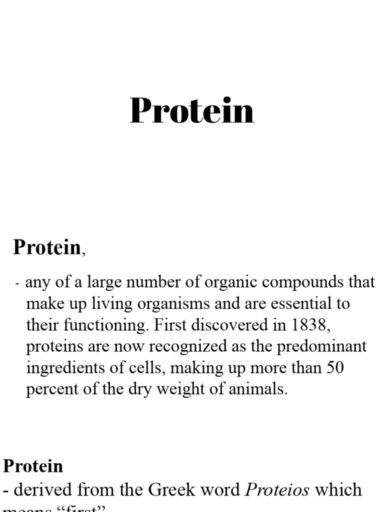 Protein.ppt | PDF | Amino Acid | Proteins