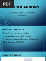 Class 11 NCERT Hydrocarbons Overview | PDF