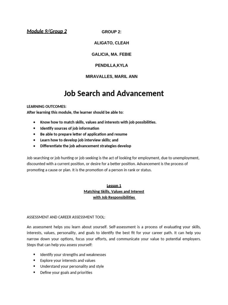 Module 9 - Group2-WPS Office | PDF | Résumé