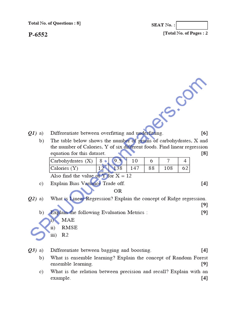 Sppu ML 2023 | PDF | Cluster Analysis | Accuracy And Precision