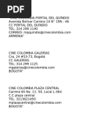 Cartelera Cine Splau: Horarios y Películas | PDF