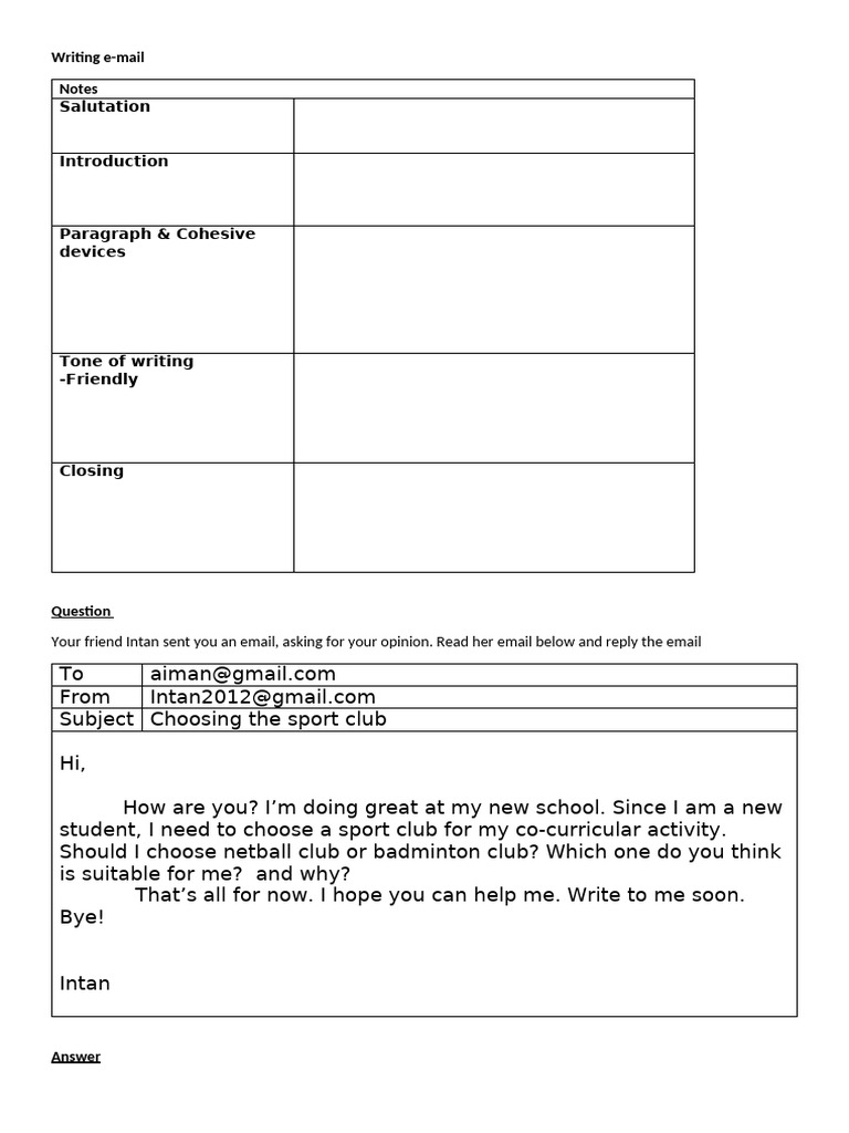 Writing Email | PDF | Career & Growth