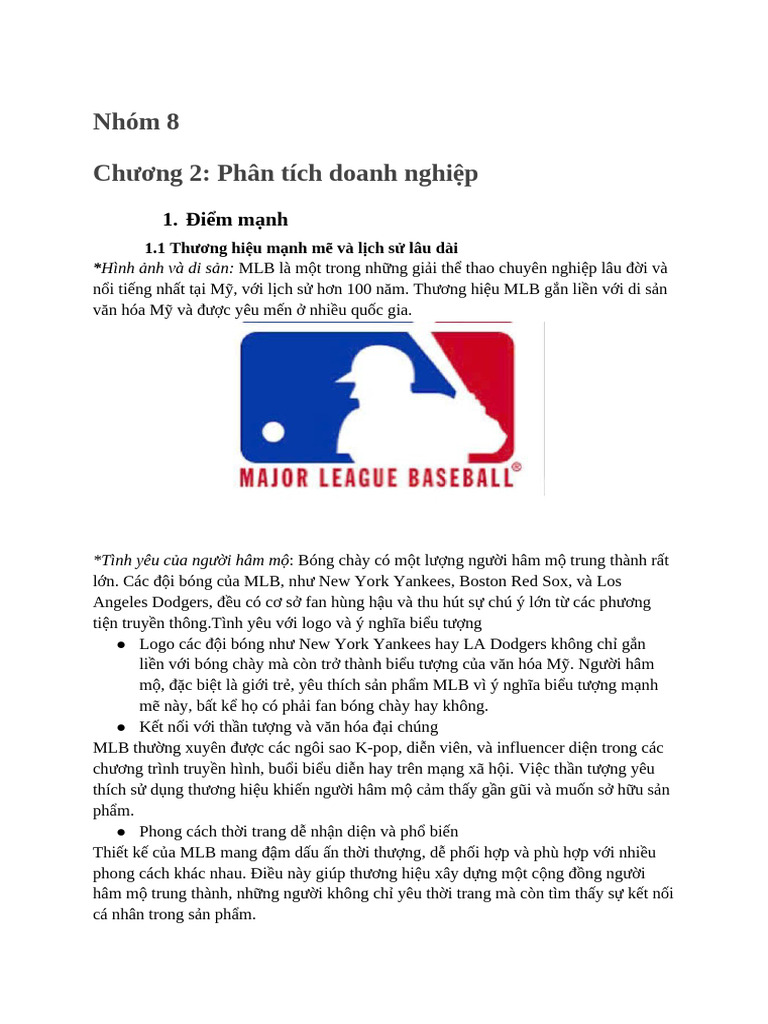 Doanh Nghiệp MLB | PDF