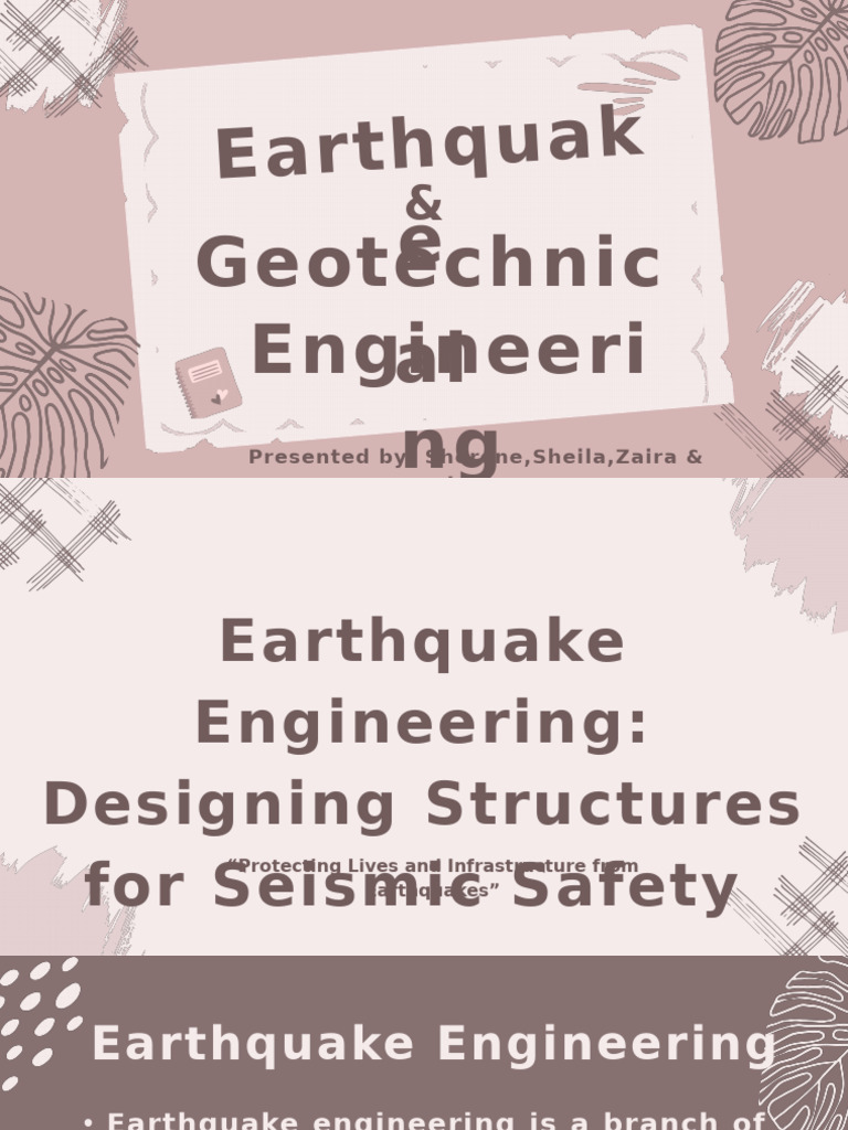 Geotechnical Engineering | PDF | Earthquake Engineering | Earthquakes