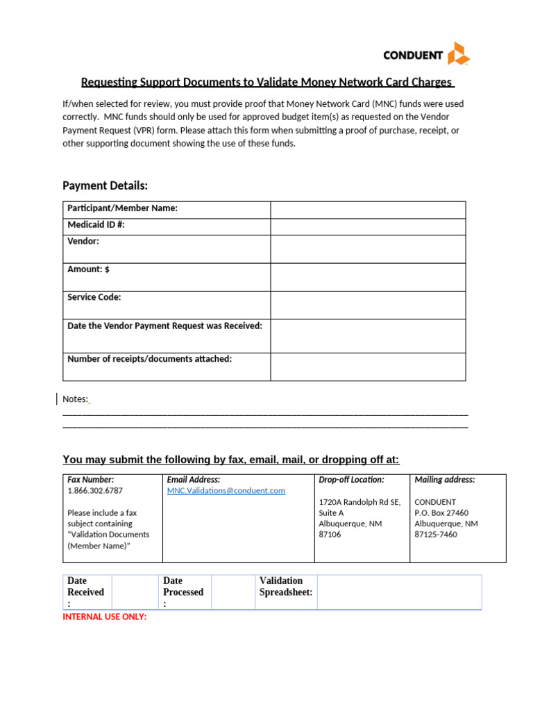 MNC Validation Outreach Cover Sheet | PDF