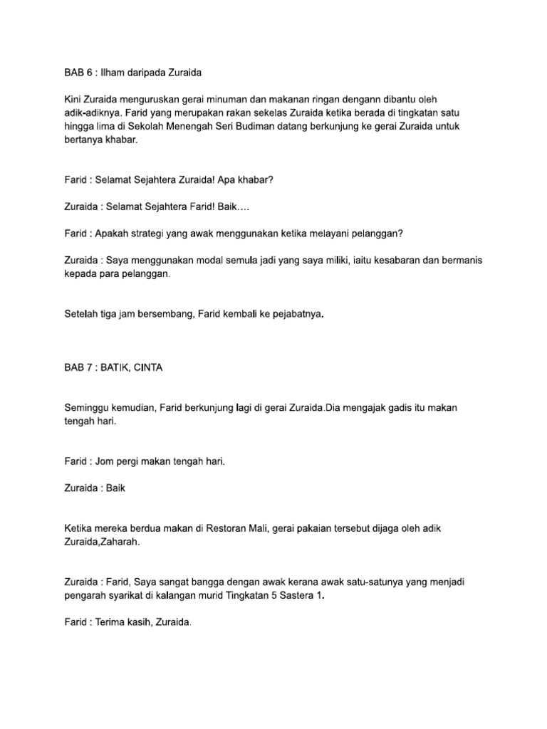 Drama (Hempasan Ombak) Bab6-10 | PDF