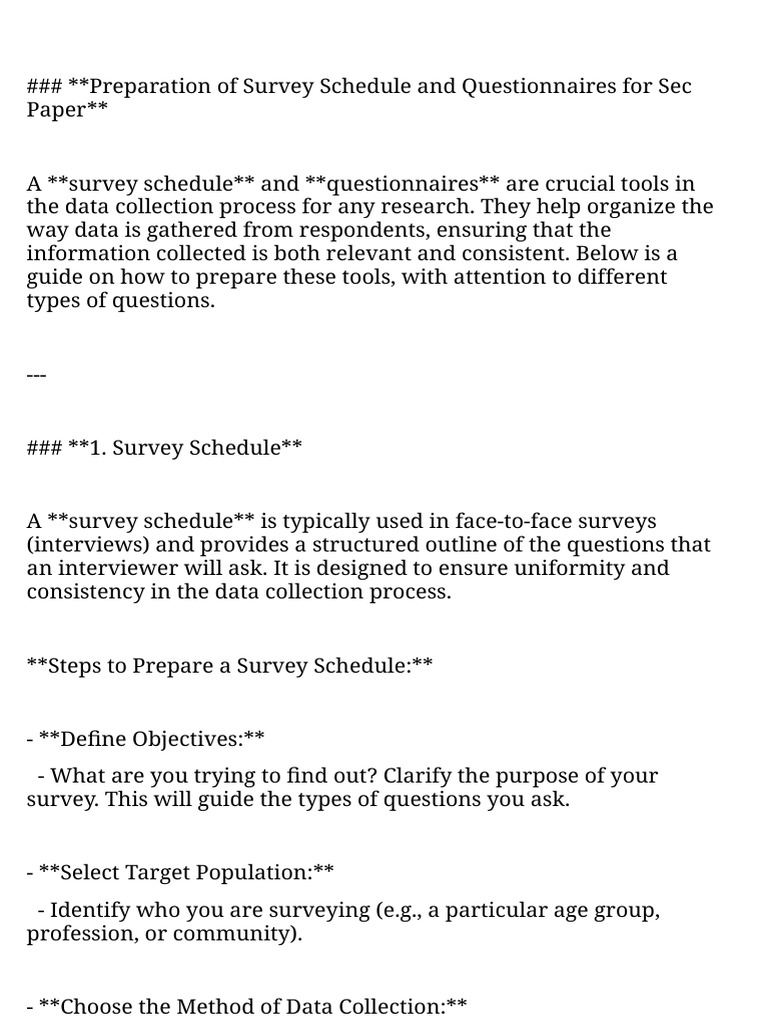 2nd chap | PDF | Survey Methodology | Questionnaire