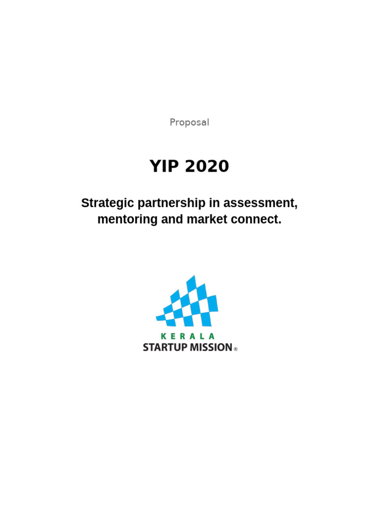 YIP 2020 - Market Connect | PDF | Mentorship | Innovation