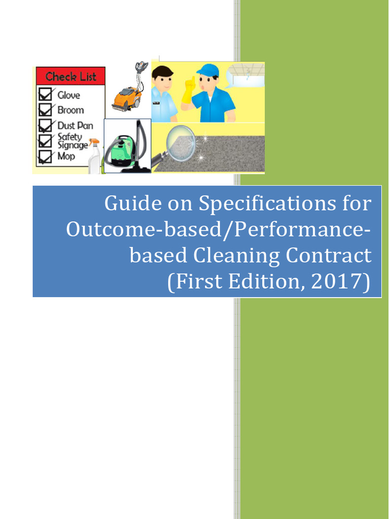Guide For Cleaning SLA Outcome Specification Performance Based Contract ( | PDF | Performance ...