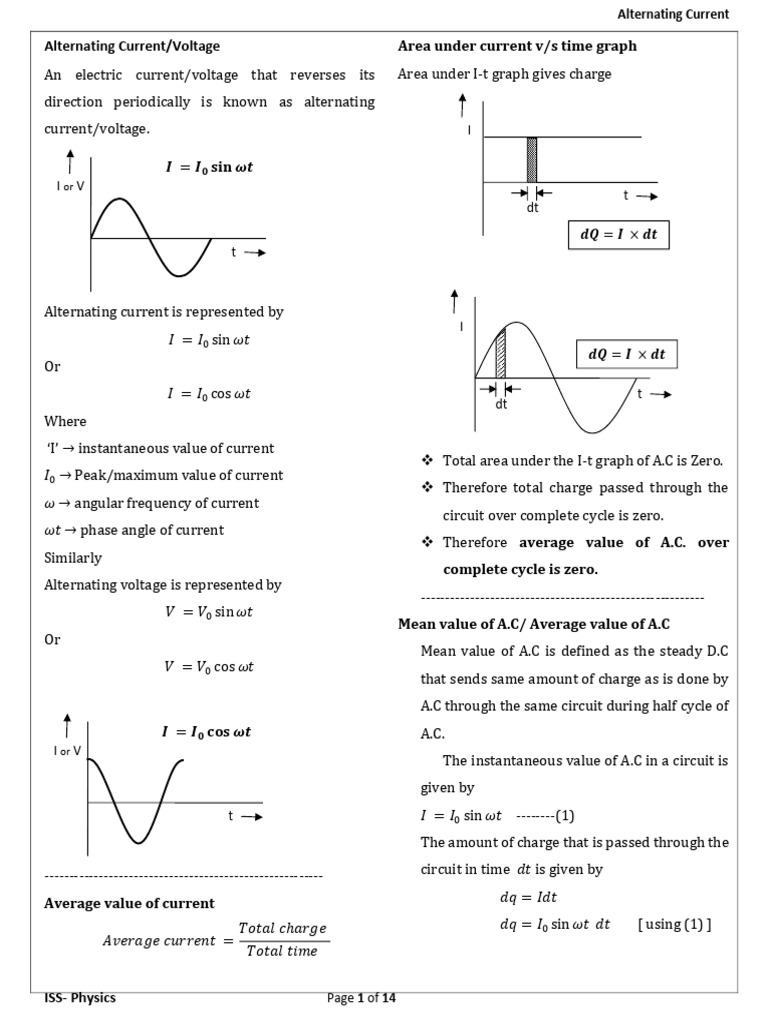 Alternating Current Pdf Inductor Capacitor