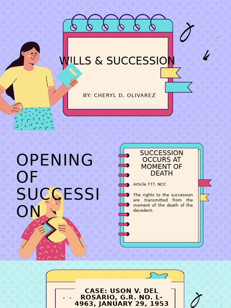 Report On Succession | PDF | Will And Testament | Inheritance