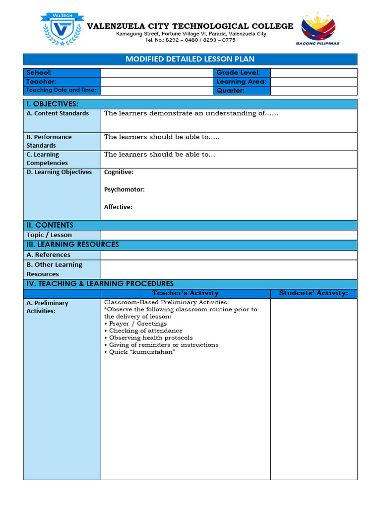 6_DLL-Format (1) | PDF | Learning | Pedagogy