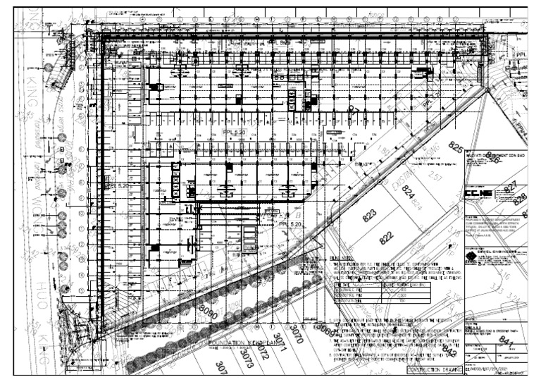 HA-Tower AB-COL & WALL-Plan (With Archi N Topo) - 20240805 | PDF