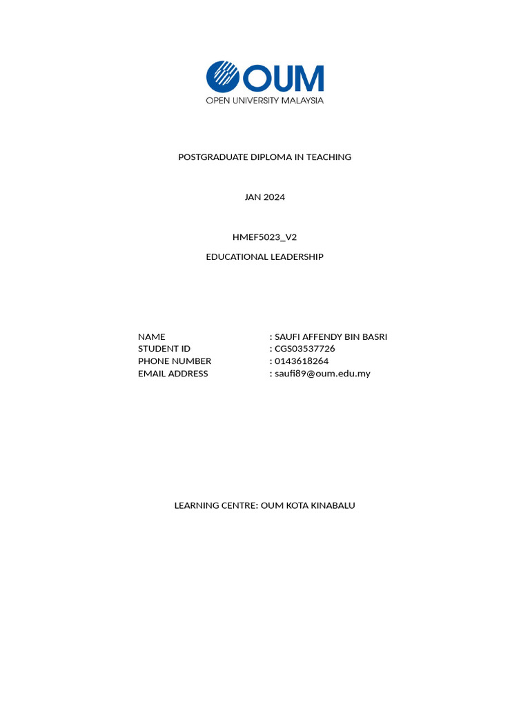 Hmef5023 - V2 Assignment 1 | PDF | Career & Growth