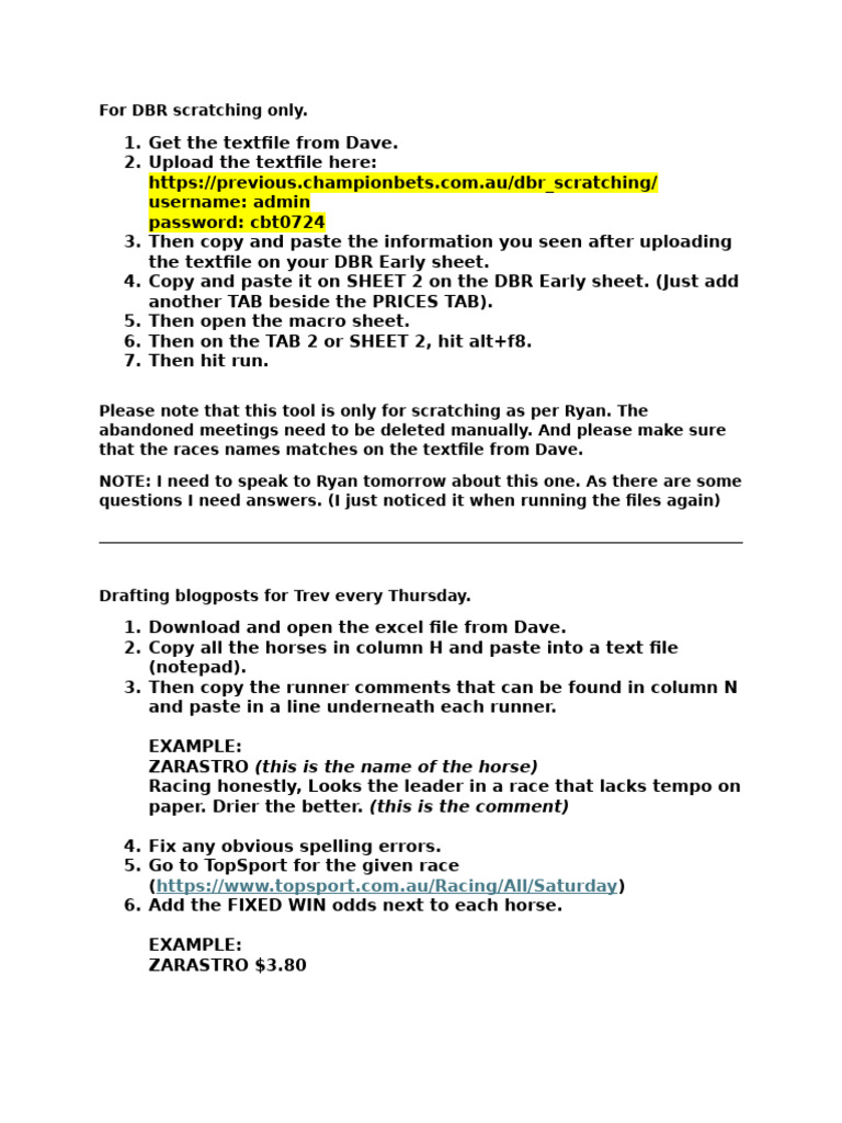 For DBR Scratching Only and Blogpost | PDF