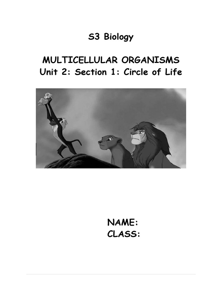 S3 Biology: Multicellular Organisms | PDF | Dominance (Genetics ...