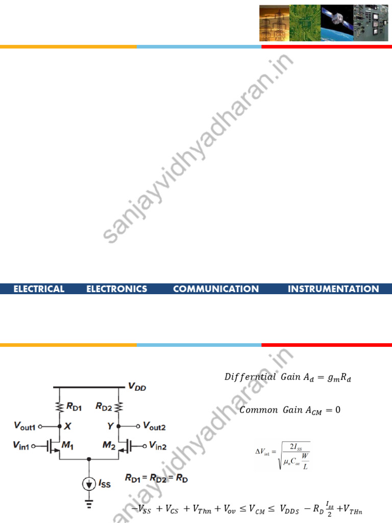 Lec-06_Differential Amplifiers Part-3 | PDF | Mosfet | Amplifier