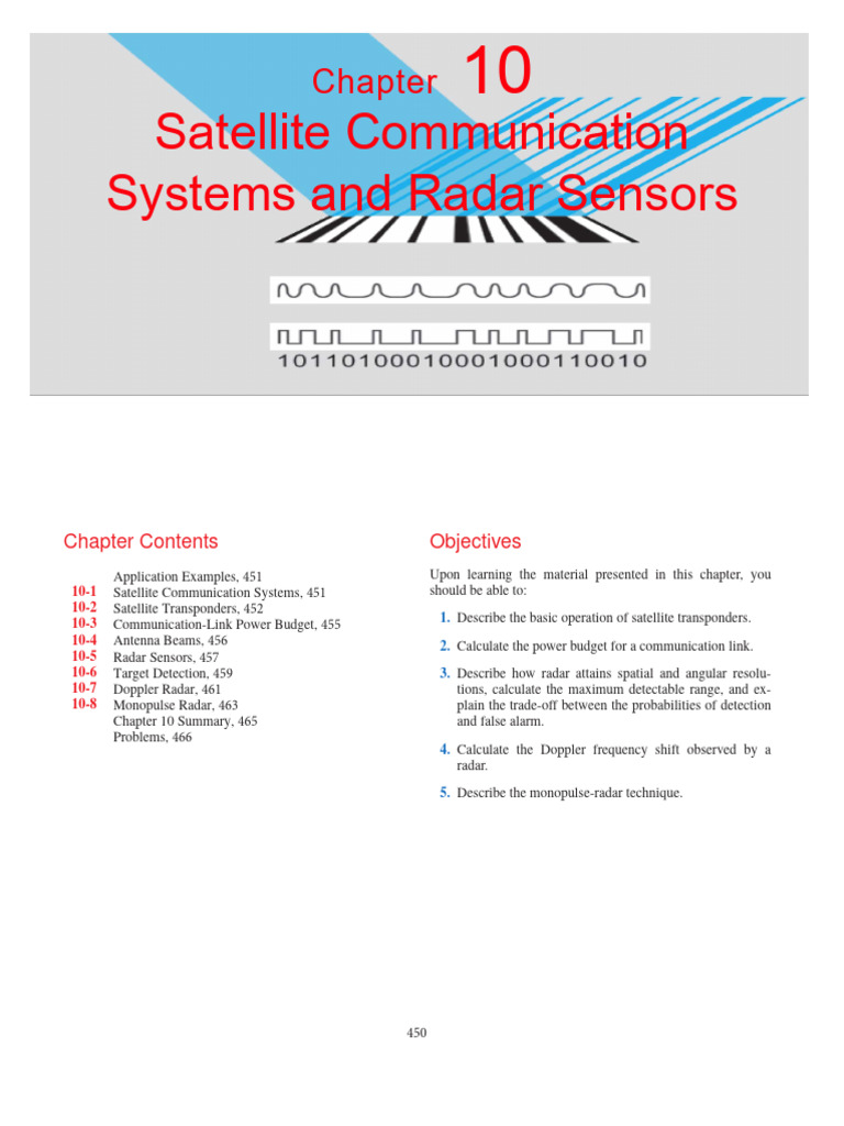 Satellite Communication Systems and Radar Sensors | PDF | Radar ...
