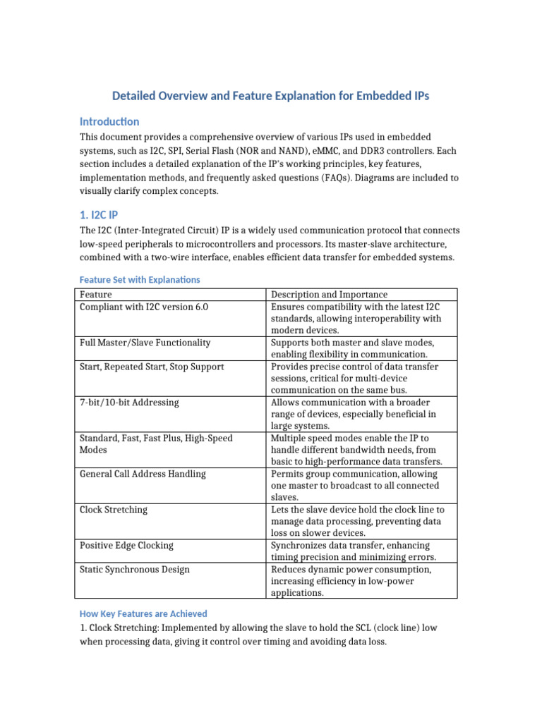 Embedded IPs Detailed Explanation | PDF | Computing | Electrical ...