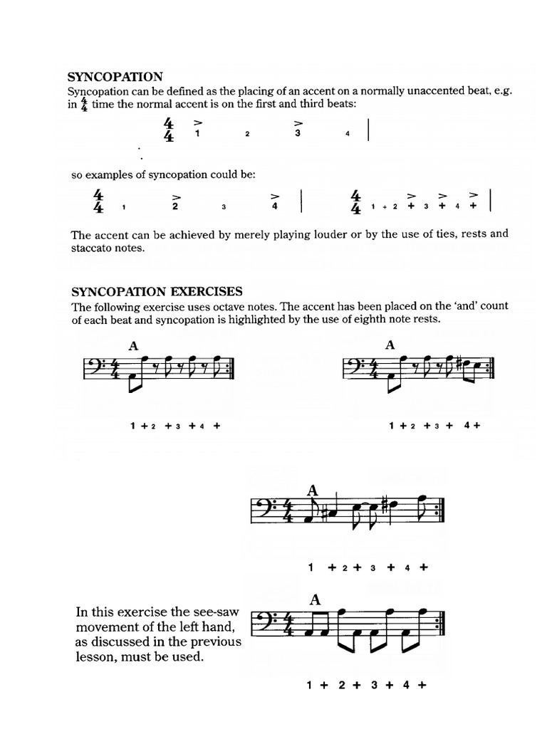 Syncopation | PDF