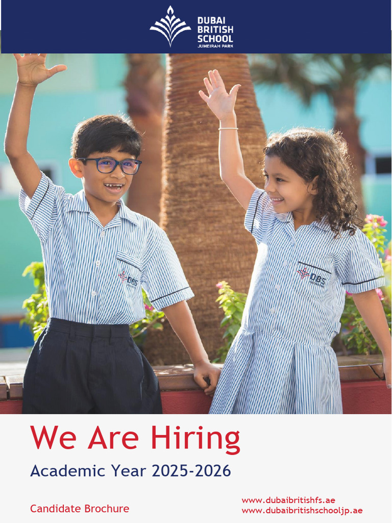 DBSJP Talent Candidate Brochure AY 25-26 PDF | PDF | Teachers | United ...
