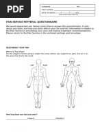 OSCE Checklist Back Pain History Taking | PDF | Pain | Back Pain