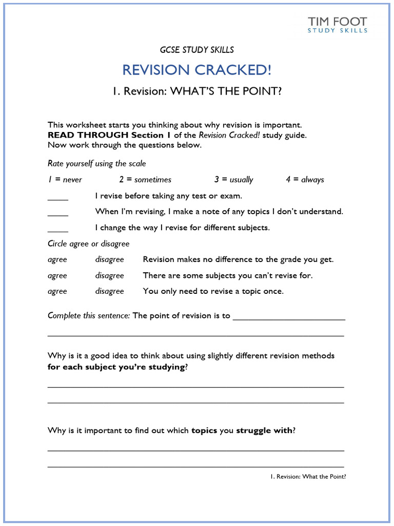 Revision-What's The Point | PDF | Study Skills