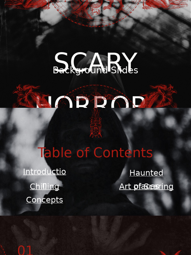 Scary Horror Background Slides | PDF | Ghosts | Halloween