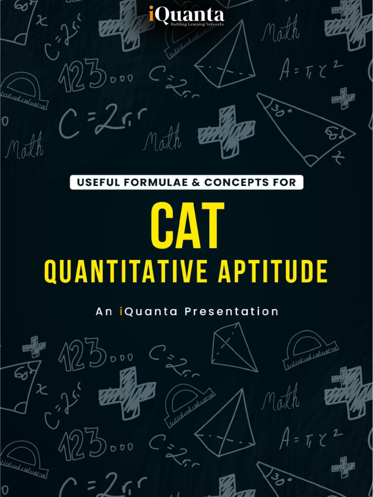 Iquanta CAT Quant Formula Book. | PDF | Quadratic Equation | Mathematics