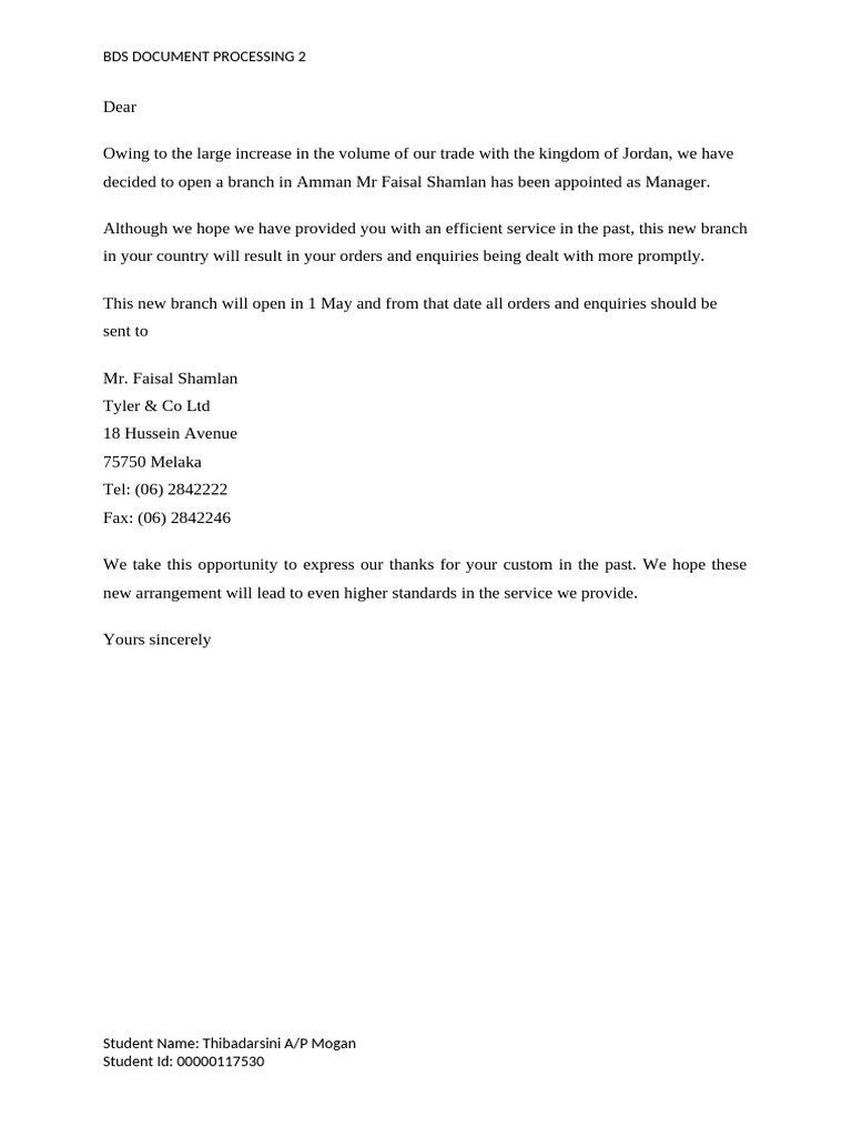 Document Circulars | PDF