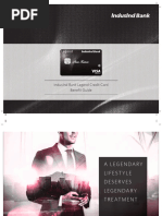 IndusInd Bank Legend Credit Card Benefits | PDF | Credit Card | Visa Inc.