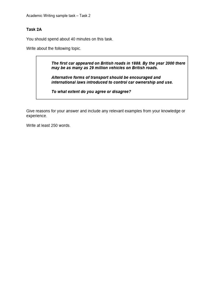 Academic Writing Sample Task2 | PDF