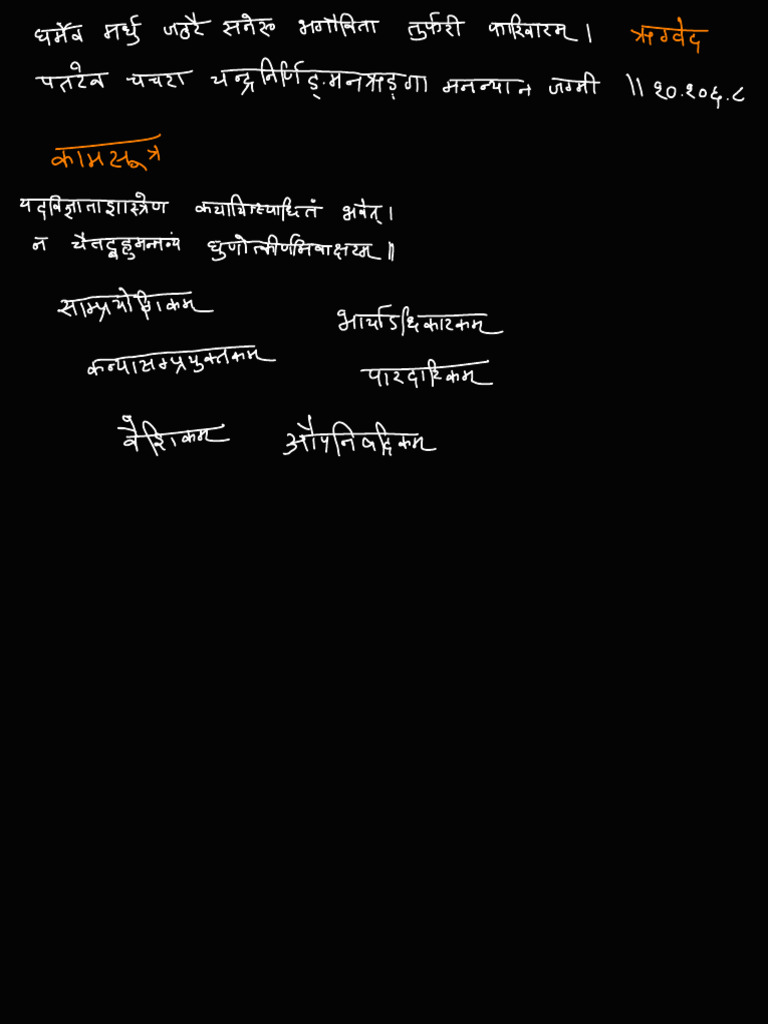 Sanskrit Devanagari Handwritten | PDF