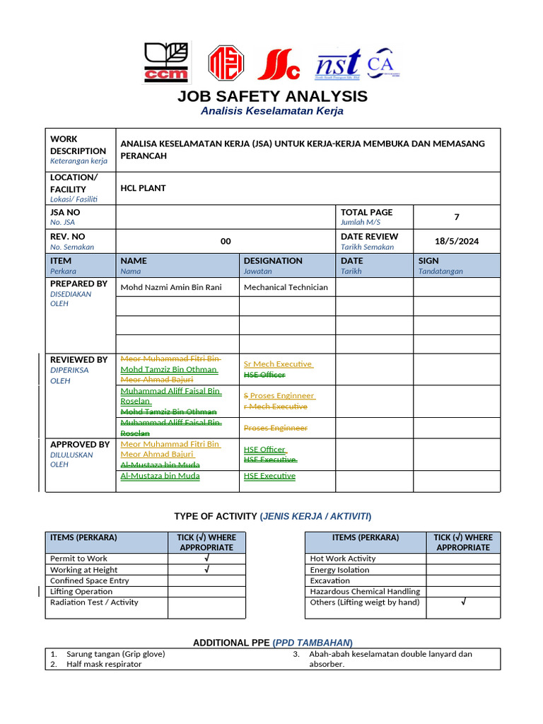 JSA-FY2024-00-scaffolding HCL P2 | PDF