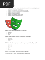 Playwright Automation Cheat Sheet | PDF | Software | Computing