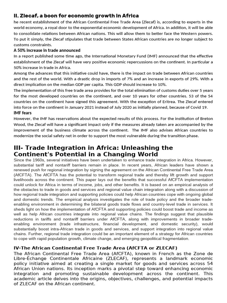Texte 4-Eco-Tsapi | PDF | Africa | Economies