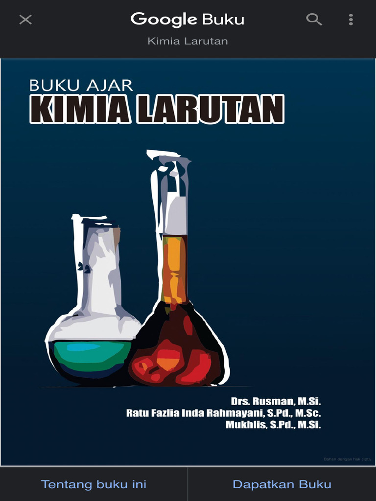 Buku Kimia Larutan dan Pembuatan | PDF