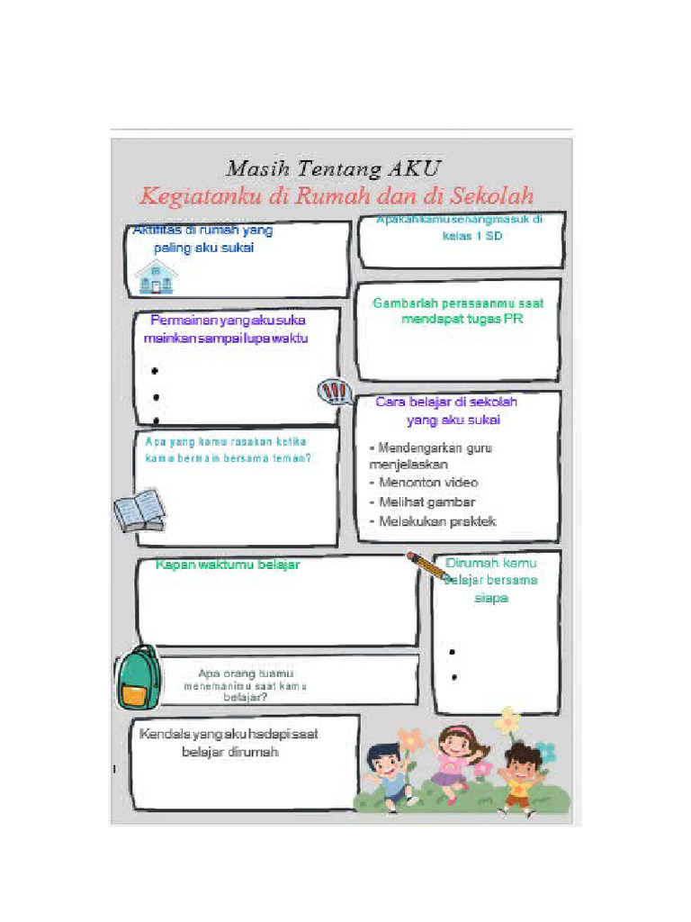 Lembar Assesmen Non Kognitif Untuk Mengetahui Gaya Belajar Siswa | PDF
