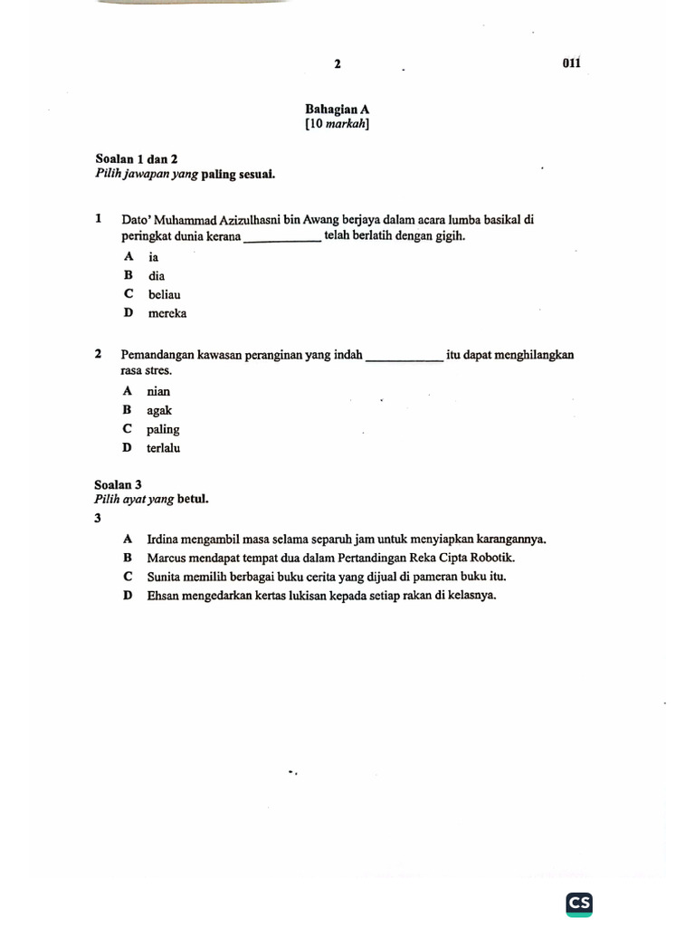 BM6 (7) Soalan & JWP | PDF