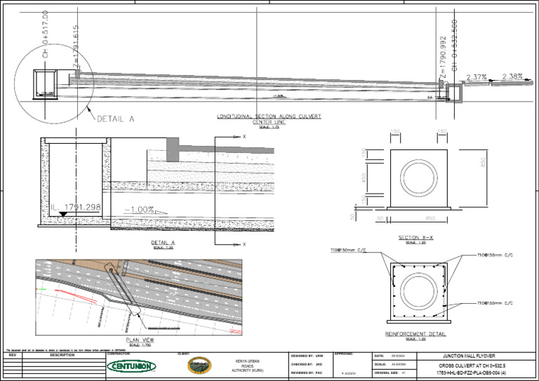 CH 0+532 - Dia 450mm Pipe Culvert-0+532.5 | PDF