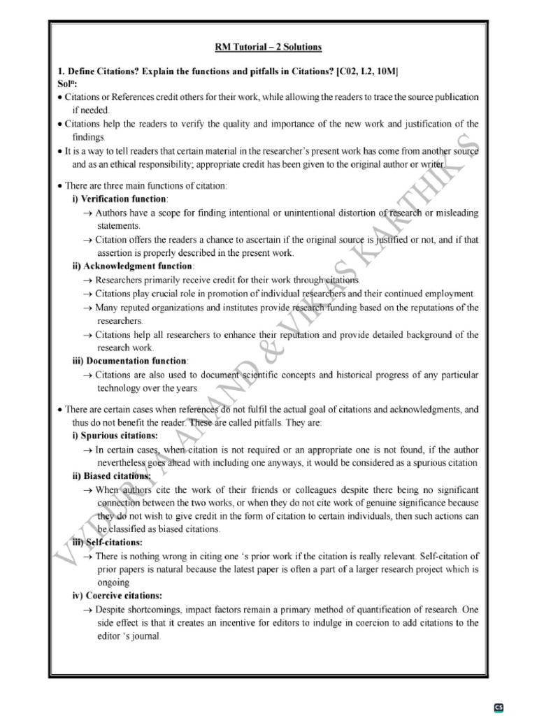 RM Tutorial - 2 Solutions Final | PDF