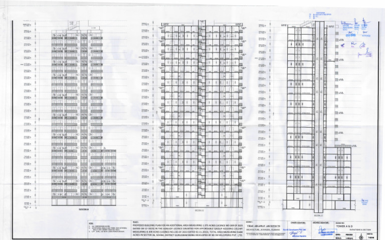 Tower-A & D Sections | PDF