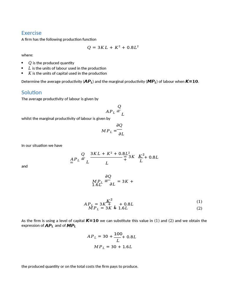 Labor Productivity Analysis | PDF